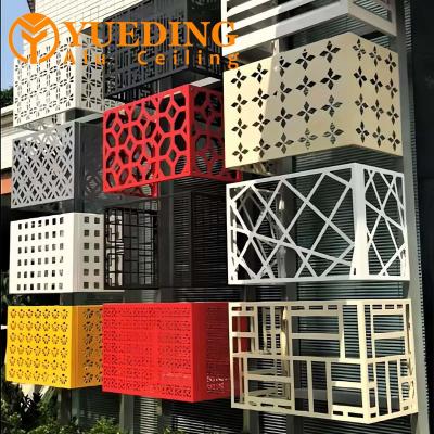 China Custom Aluminum AC Wall Cover 1.5mm-3.0mm Thickness with B1 Fire Retardant Rating for External Decorative Protection for sale