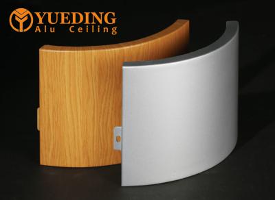 China Customized Outer Wall Single Aluminum Veneer Panel 1-3mm Thickness B1 Fire Retardant for Curved Building Facades for sale