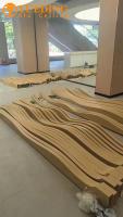China Wavy Arc Aluminum Ceiling Panels - Customized Curved Square Tube Design for Commercial & Office Spaces for sale