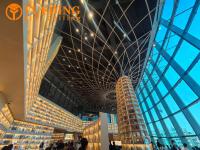 China Irregular Wave Arc Shaped Acoustic Aluminum Ceiling Panels 1-3mm Thickness B1 Fire Retardant for sale