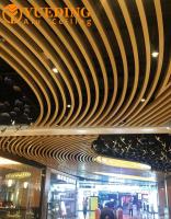 China Linear Wood Grain Aluminum Square Tube Ceiling System 0.5-1.2mm Thickness A Grade Fire Retardant for sale