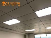 China Custom Square Aluminum Clip-In Metal Ceiling Panel 600x600mm with 0.5-1.2mm Thickness and Moisture Proof Design for sale