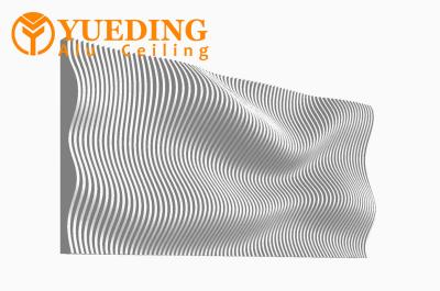 China 2.0mm Arc Bent Aluminum Square Tubes - A Grade Fire Retardant Ceiling & Wall Ventilated Art Modeling for sale