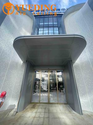 China 2.5mm PVDF Coated Aluminum Sunshade Panels for Villa Eaves - 9kPa Wind Resistance & 20-Year Weatherproof for sale