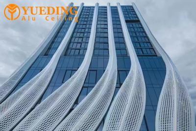 China PVDF Aluminum Curtain Wall Panels 2.5mm Thickness with 40μm Coating for Building Exterior Fire Insulation for sale