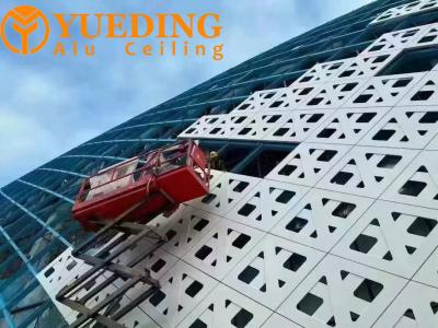 China Custom Punching Aluminum Exterior Wall Panels 1.5-3.0mm Thickness with 40μm PVDF Coating for Building Facades for sale