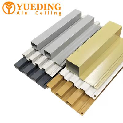 China Semi Circular Arc Aluminum Corrugated Panels 1.2mm Thickness for Curtain Wall Door Head - Class A Fire Retardant for sale