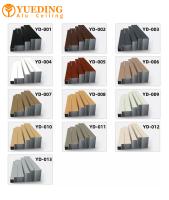 China 6061 Aluminum Square Pipe 0.5-1.2mm Thickness Imitation Wood Grain for Wall and Ceiling Decoration for sale