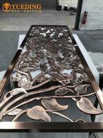 China Vintage Aged Copper Aluminum Relief Craft Door Heads Plaques 25mm Thick CNC Engraved for sale