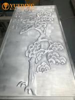 China Vintage Aged Copper Aluminum Relief Craft Door Heads Plaques 25mm Thick CNC Engraved for sale