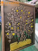 China Copper Aluminum Relief Hollow Out Screen Carving Craftsmanship Retro 25mm Thick CNC Engraved for sale