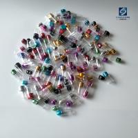 China SGS 15mm Clear Pill Bottles Aluminium Cap Blue Rhino Capsules for sale
