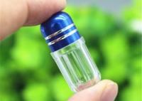 China 3g Mini Plastic Capsule Bottles ISO9001 Plastic Bottle With Metal Cap for sale