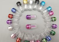 China Pharmaceutical Plastic Capsule Bottles 12mm PS Mini Pill Cases for sale