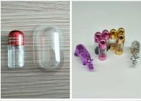 China Pharmaceutical Plastic Capsule Bottles 12mm PS Mini Pill Cases for sale