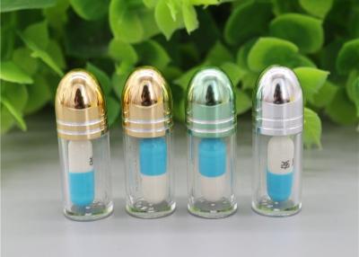 China Golden Empty Capsule Shells PS Plastic 2g Clear Pill Bottles for sale