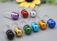 China Gold 2g Plastic Capsule Packaging Bottles With Metal Crown Cap for sale