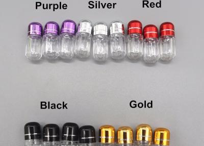 China Gold 2g Plastic Capsule Packaging Bottles With Metal Crown Cap for sale