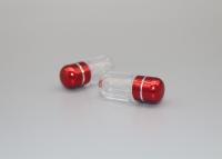 China Gold 2g Plastic Capsule Packaging Bottles With Metal Crown Cap for sale