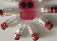 China ISO9001 Clear Pill Bottles 2ml Single Capsule With Metal Cap for sale