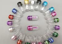China ISO9001 Clear Pill Bottles 2ml Single Capsule With Metal Cap for sale