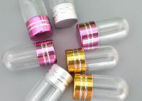 China ISO9001 Clear Pill Bottles 2ml Single Capsule With Metal Cap for sale