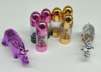China ISO9001 Clear Pill Bottles 2ml Single Capsule With Metal Cap for sale