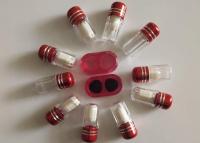 China Golden PS Small Pill Bottles Single Healthcare Supplement Capsule for sale