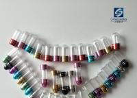 China Golden PS Small Pill Bottles Single Healthcare Supplement Capsule for sale
