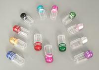 China 3g 13mm Plastic Bottle With Metal Cap Clear Blister Empty Capsule Shell for sale