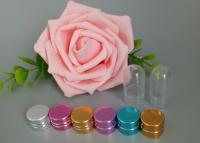 China Silver ISO9001 Clear Pill Bottles With Aluminum Bullet Cap for sale