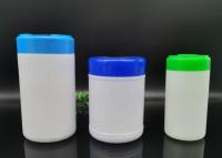 China 180mm HDPE Cleaning Wipes Bucket Bottle With White Lids for sale