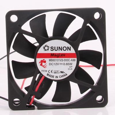 China DC 12V 0.65W 3000 r/min thin flow 6010 60x60x10mm ultra quiet centrifugal exhaust fan for hotels 6cm mb60101v3-000c-a99 axial for sale