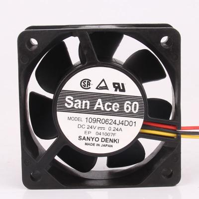 China Original Authentic Japanese Imported Industrial Fan Centrifugal Third Line Hotel Exhaust Fan 109R0624J4D01 DC24V 0.24A 60x60x25mm for sale
