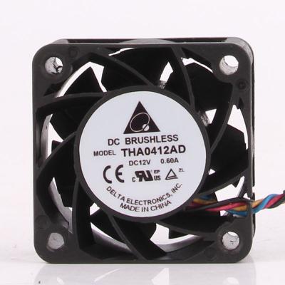 China Hotels DELTA THA0412AD 4CM 4020 40x40x20mm DC 12V 6W 0.60A 1300rpm Large Air Heat Dissipation With Double Ball Bearings Fan for sale