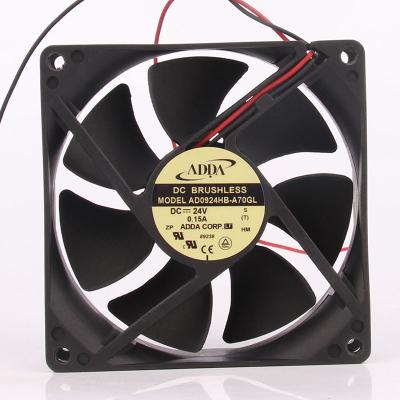 China Line 2 ADDA Hotels Fan AD0924HB-A70GL 24V 0.15A 9CM 92X92X25mm 60CFM 3500RPM 9225 Converter Axial Flow Centrifugal Exhaust Fan for sale
