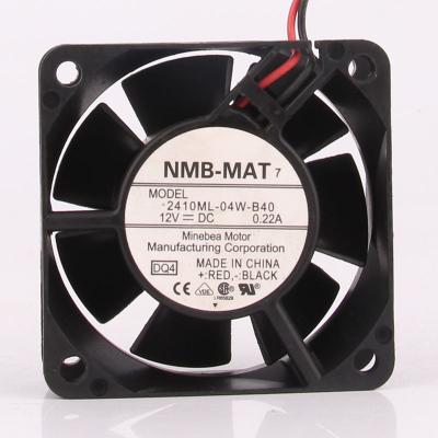 China Hotels NMB 2410ml-04w-b40 6025 6CM 60x60x25mm DC 3.12W 12V 0.22a heat dissipation for chassis industria double ball bearing fan for sale