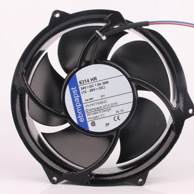 China Double Ball Bearing Industrial Exhaust Hotel Inverter ABBACS510 Fan 6314hr-900 DC24V 36W 317.5CFM 4250RPM 17251 172x51MM for sale