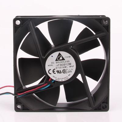 China Delta AFB0912M 12V 0.20A 9CM hotel fan 9025 power dissipation industrial exhaust silent 90X90X25mm 3-wire fan chassis for sale