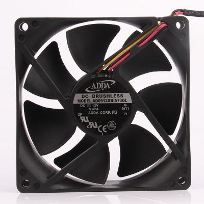 China ADDA Projector 9cm 9225 3-wire centrifugal 12V 0.42A AD0912XB-A73GL95 92x92x25MM hotels exhaust industrial ventilation fan for sale