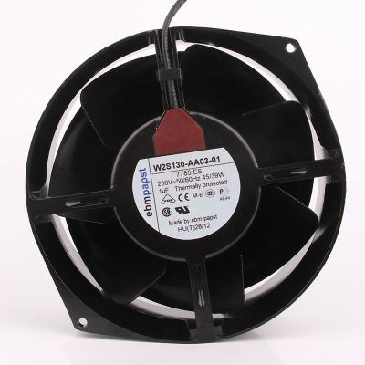 China Germany W2S130-AA03-01 230V 15055 Hotels High Temperature Centrifugal Metal Exhaust 2800RPM Industrial Fan 7855ES 172x150x55MM for sale