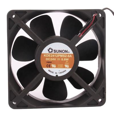 China Hotels Kde2412pms2-6a 12038 24V 5.5W Inverter 120x120x38MM Dual Ball Bearing Fan Centrifugal Exhaust Industria Heat Dissipation for sale