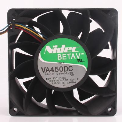 China Hotels 12CM Fan 12038 DC 12V 3.3A 120X120X38MM 220CFM 5300 RPM VA450DC V34809-90 Industrial Centrifugal Exhaust Axial Fan for sale