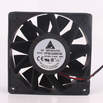 China Hotels PFB1248EHE-R00 12038 48V 0.54A 120x120x38mm 12cm 4000RPM 181.27CFM Frequency Converter Centrifugal Fan for sale