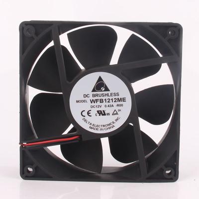 China Hotels 12038 DC 12V 0.42A 120X120X38mm 2600RPM 95.17 CFM WFB1212ME High Precision Double Ball Bearing Fan for sale