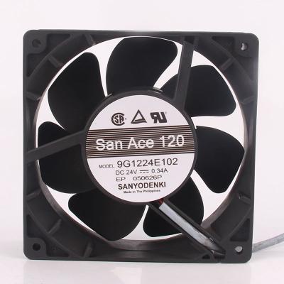 China San Ace 120 9G1224E102 24V 0.34A 12cm 120X120X38mm Frequency Converter 12038 Hotels Coding Machine Centrifugal Exhaust Fan for sale