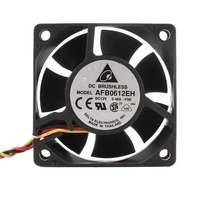 China Original Hotels Delta AFB0612EH/VH/HH/H 6cm Heat Dissipation 12V 6025 For Huawei Switches 60x60x25mm for sale
