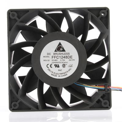 China Hotels FFC1248DE Strong Current Standard Voltage 0.75A 48V Speed ​​4000RPM Originals Brand New Double Spot Blower Ball Bearing for sale