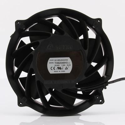 China Large Delta 20cm 48V 7A Hotel Air Volume Ultra Strong Aluminum Frame Fan THB2048HG For Yielding Industrial Fan for sale