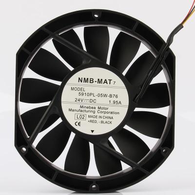 China Japan NMB 5910PL-05W-B76 17025 172X150X25MM 17CM 24V 1.95A Inverter Fan Server Ventilation Fans Centrifugal Exhaust Fan for Hotels for sale